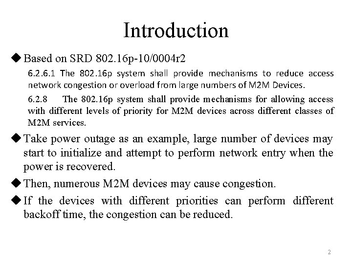 Priority Access Document Number IEEE C 802 16