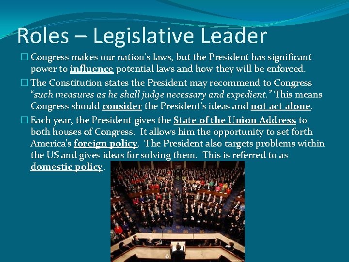 CH 9 The Executive Branch Presidential Quotes Though