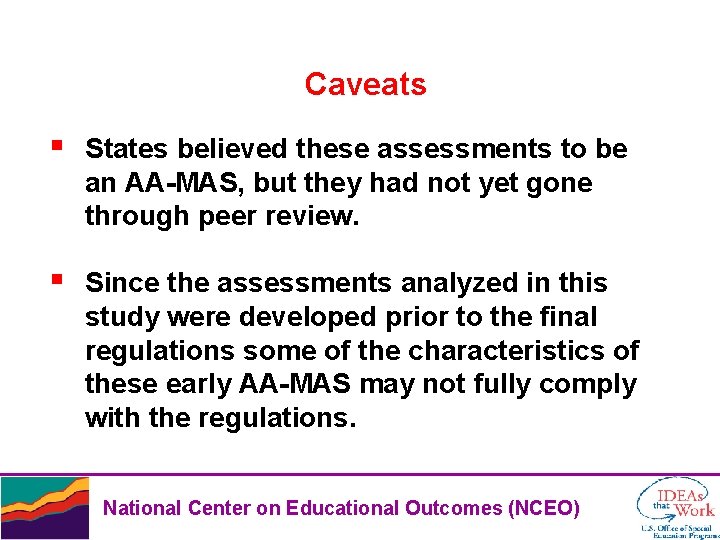 Overview of Existing Alternate Assessments Based on Modified
