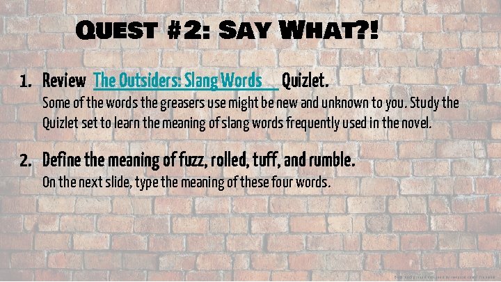 The Outsiders Building Background Knowledge A webquest of