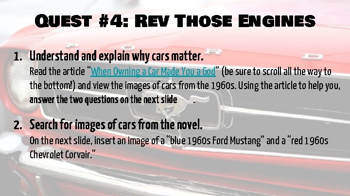 The Outsiders Building Background Knowledge A webquest of