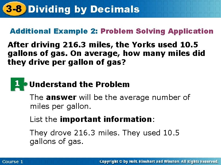 3 8 Dividing by Decimals Warm Up Problem