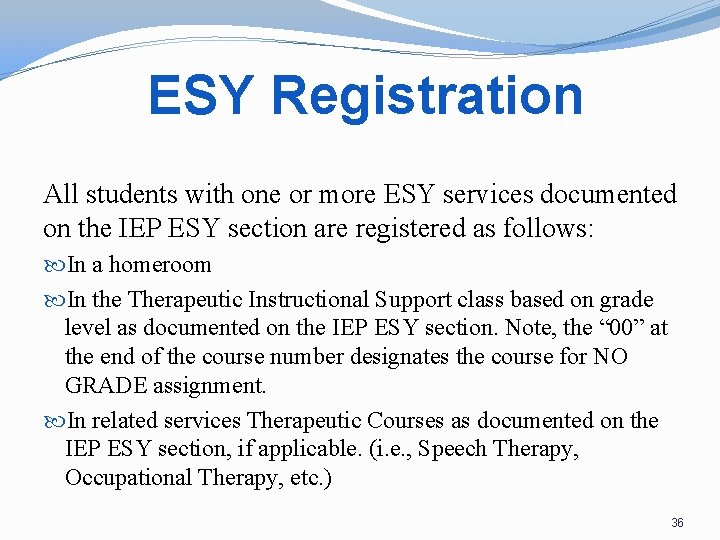 Extended School Year Services for Students with Disabilities