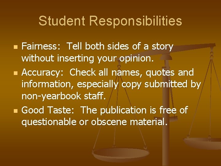 Ethical and Legal Guidelines Student Press Rights Responsibilities