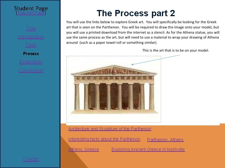 Student Page Teacher Page Webquest To recreate the