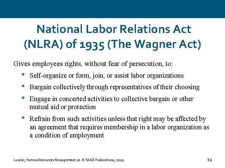 Employee and Labor Relations Chapter 10 Lussier Human