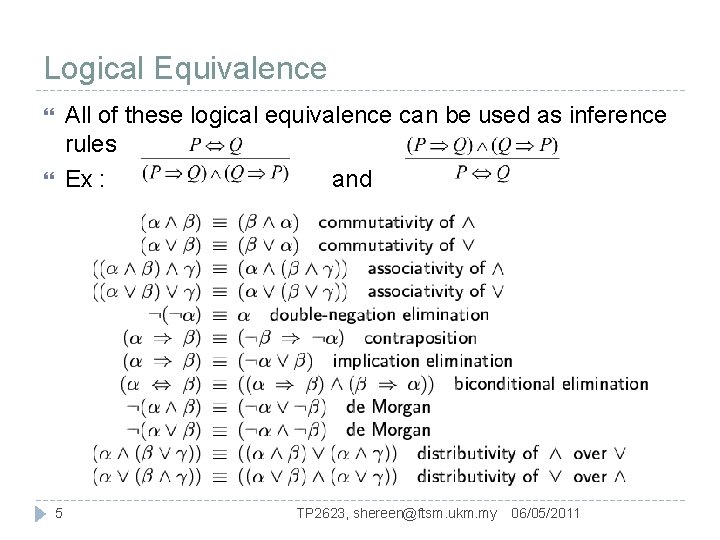 TP 2623 Knowledge Representation Reasoning By Shereena Arif