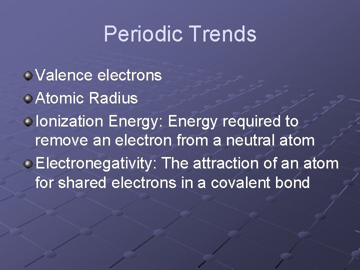 The Periodic Table Formation of Ions Development of