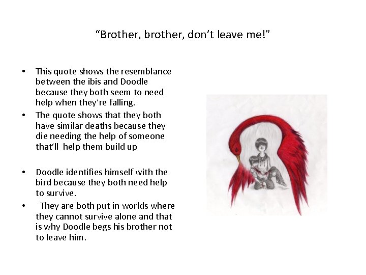 The Scarlet Ibis Symbolism Maria Ortega 1 B