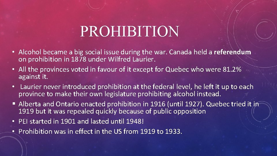 PROHIBITION AND THE ROARING 20 S 1920 S