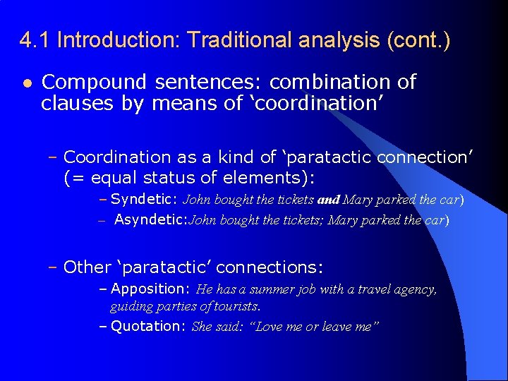 Unit 4 Coordination Subordination 4 1 Introduction 4