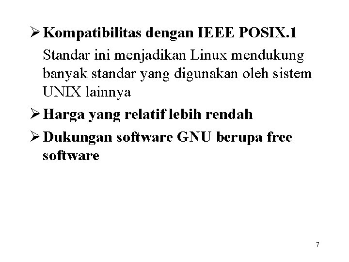 Pengenalan Linux Pengantar Apl komp 1 B Dosen