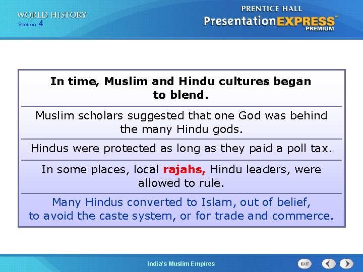 Section 4 Objectives Describe the impact of the