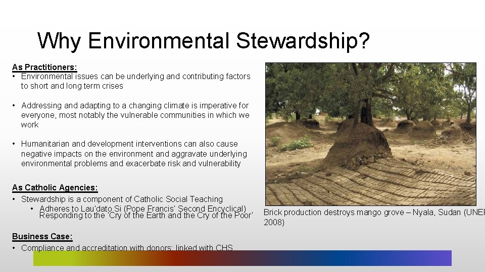 Environmental Stewardship Tool Training Objectives By the end