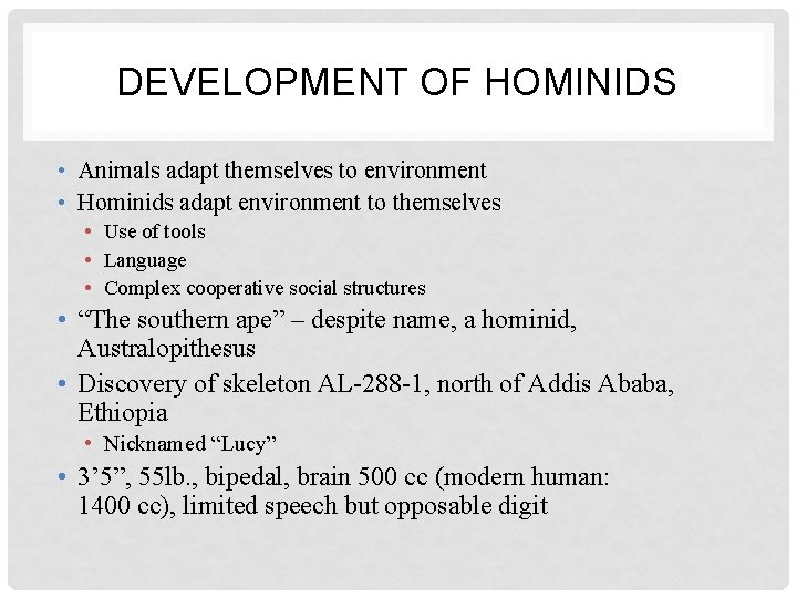 ORIGINS OF MAN CH 1 BULLIET BEFORE CIVILIZATION