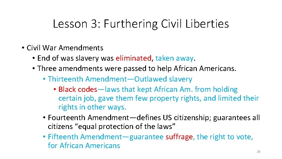 Chapter 4 The Bill Of Rights 1 Lesson