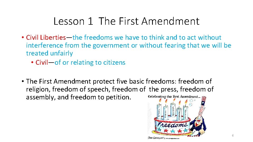 Chapter 4 The Bill Of Rights 1 Lesson