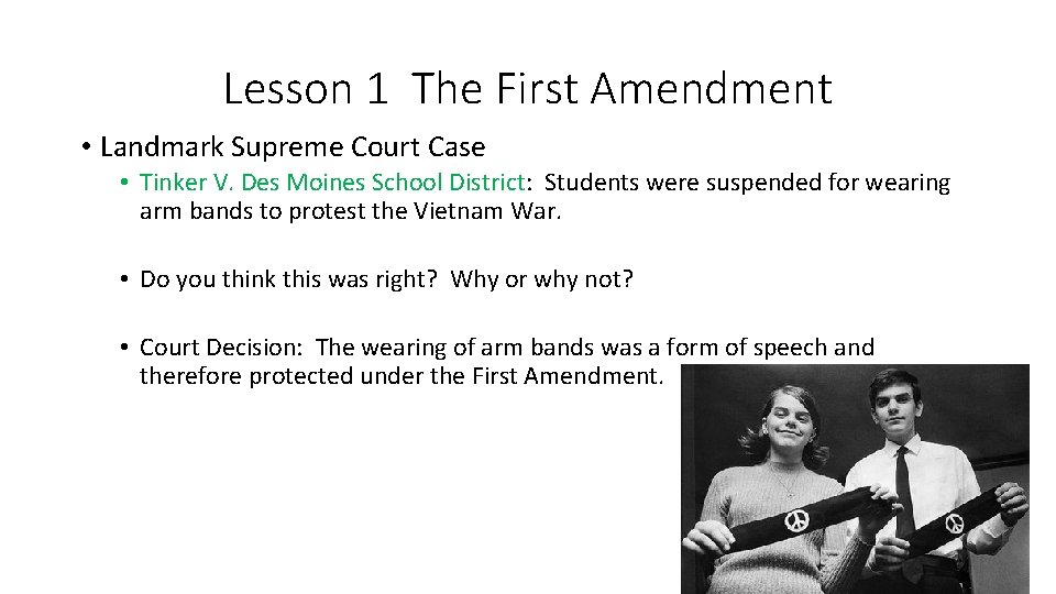 Chapter 4 The Bill Of Rights 1 Lesson