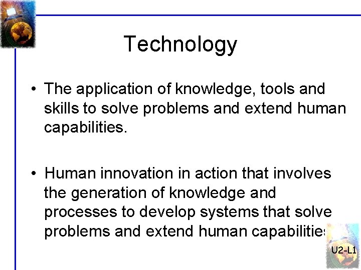 October 12 2010 The History of Technology DRILL