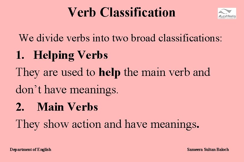 Grammar 1 Objectives v Giving students an overview