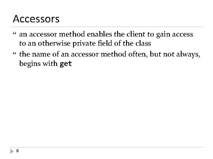 Information hiding 1 The problem with public fields