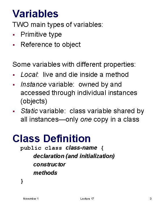 Previous Lecture Iterationthe For Loop Nesting String Objects 2986