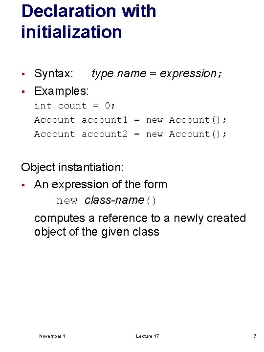 Previous Lecture Iterationthe For Loop Nesting String Objects 7045