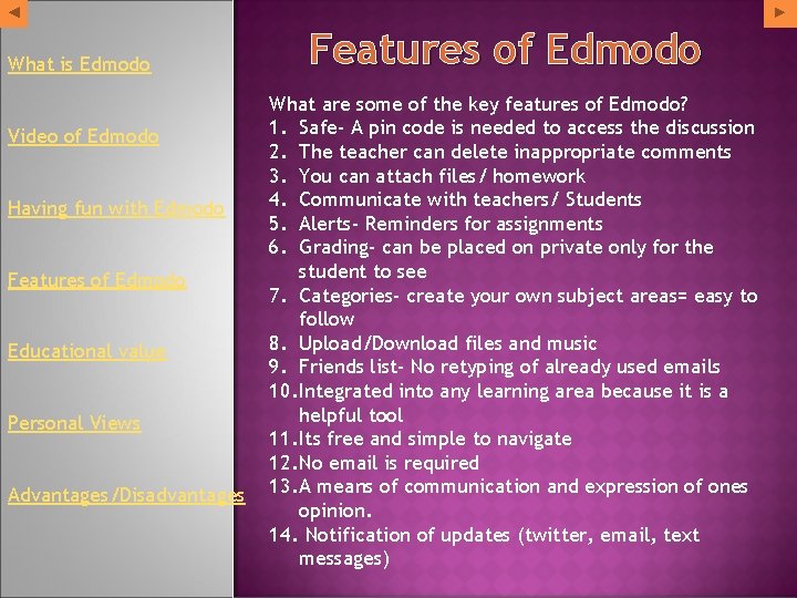 EDMODO By Danielle Cheng Islam Choueib What is