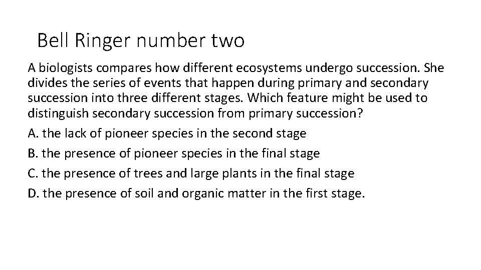 Bell ringer Mendel hypothesized that reproductive cells have