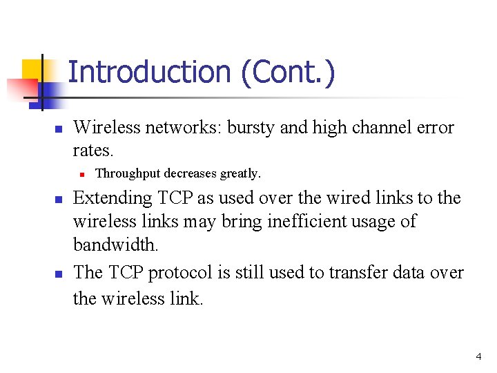 TCP Schemes Investigation in Wired and Wireless Hybrid