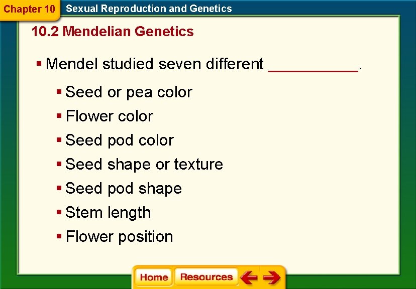 Genetics Basics 10 2 State Standard 2 C