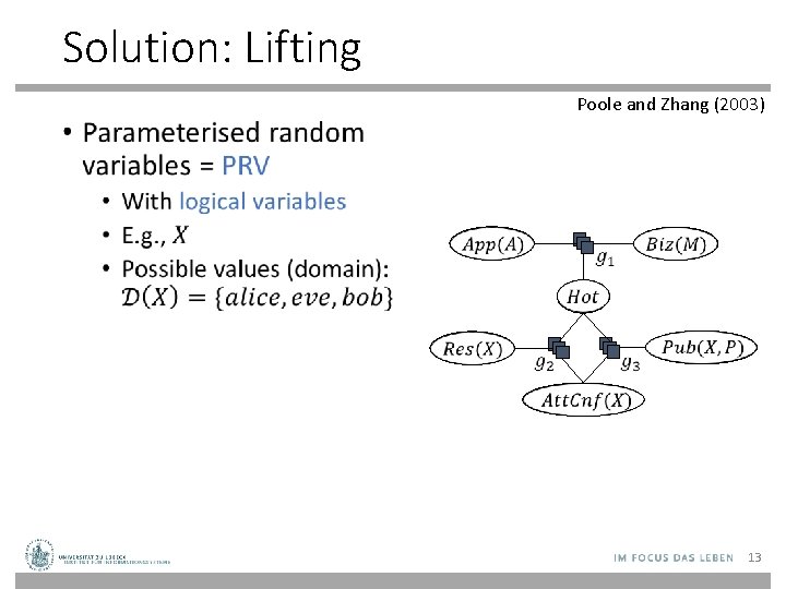 Lifted Junction Tree Algorithm Tanya Braun Institute for