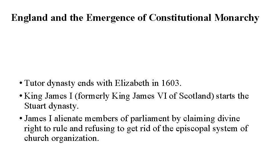 Ch 15 Limited Monarchy and Republics FQ What