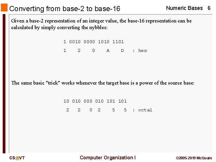 Positional Notation Numeric Bases 1 A positional or