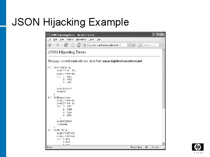 Advanced Ajax Security Billy Hoffman billy hoffmanhp com