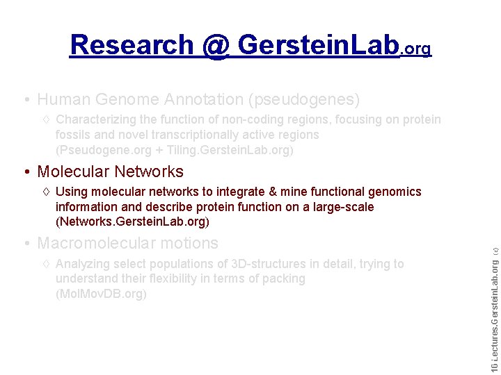 Research Gerstein Lab org Human Genome Annotation pseudogenes