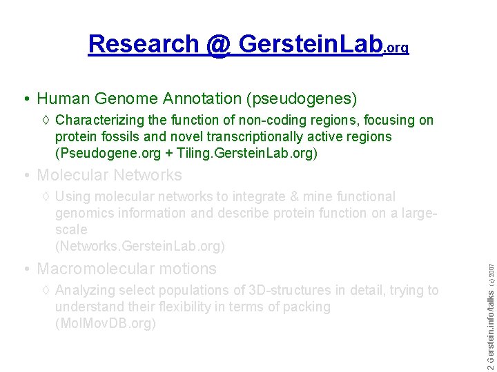 Research Gerstein Lab org Human Genome Annotation pseudogenes