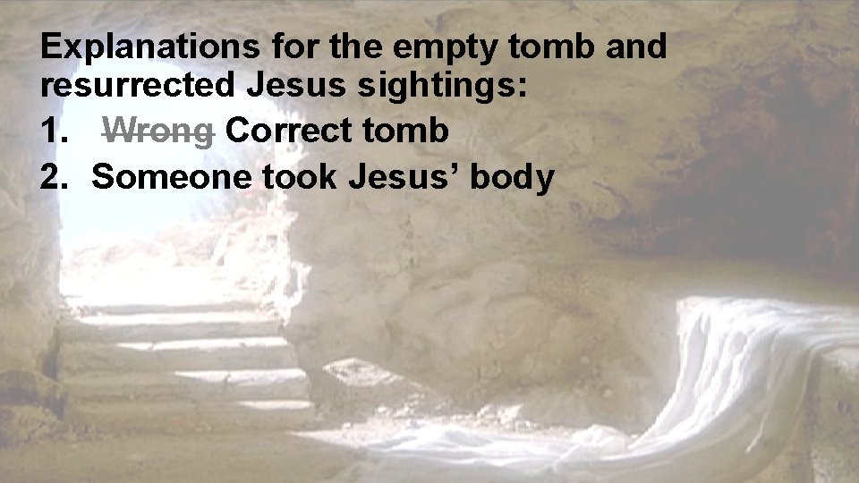 THE EMPTY TOMB John 20 1 9 Pastor