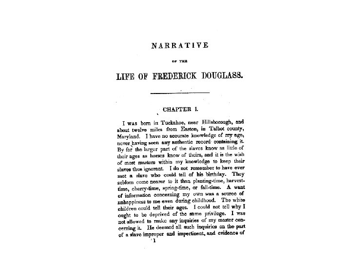 Frederick Douglas and Abolition Printing In the earlytomid