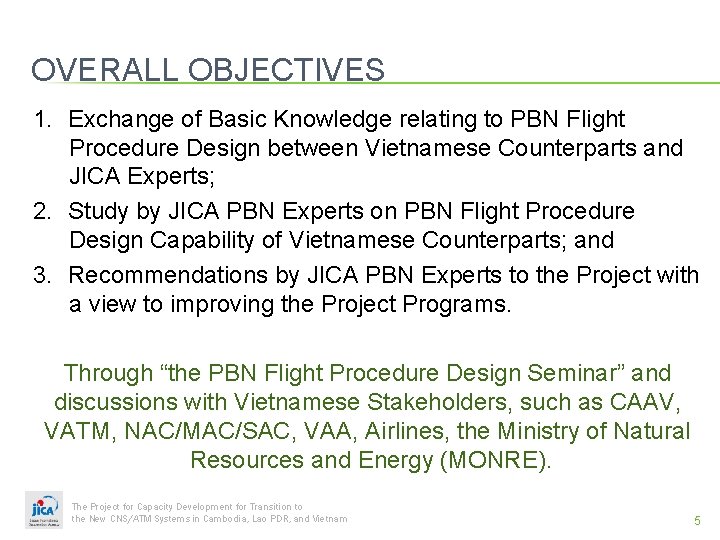 PBN Flight Procedure Design Seminar and Capability Survey