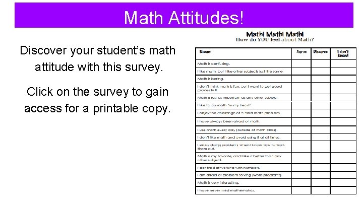 Building a Classroom Community The Myth of Math