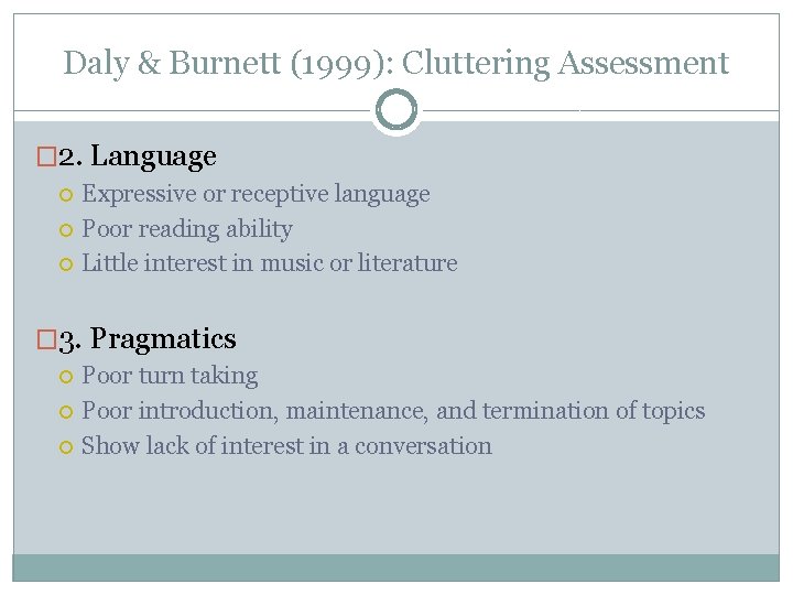 Cluttering CHAPTER 10 DOUGLAS B PETERSEN PH D