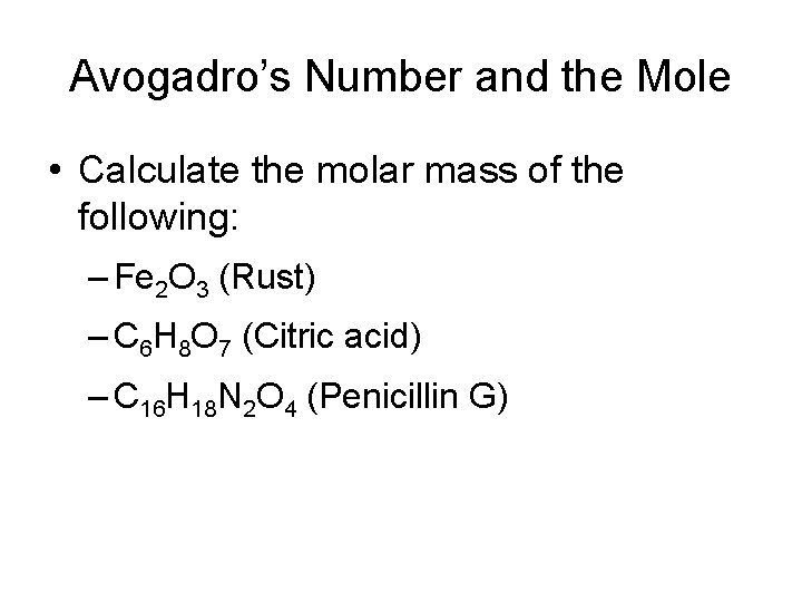 Chapter 3 Formulas Equations and Moles Balancing Chemical