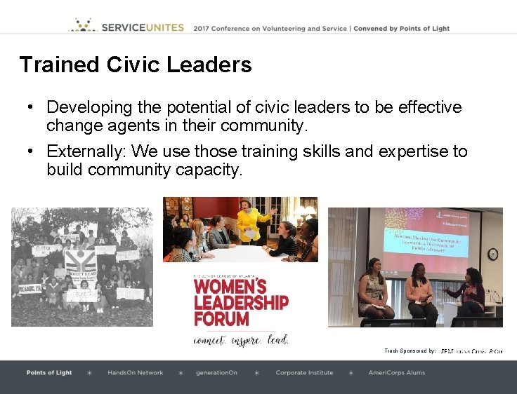 Building and expanding leadership capacity as a strategy