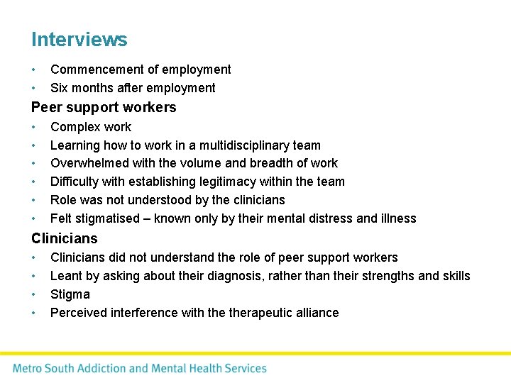 Establishing peer support workers as members of a