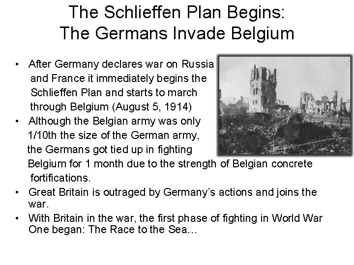 Early Stages of WWI 1914 The People Embrace