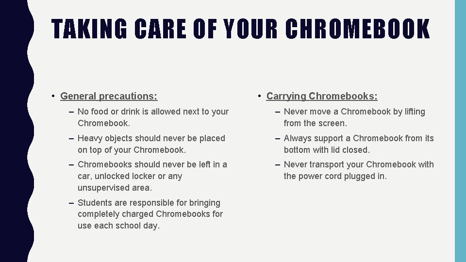 JOHN G BORDEN MIDDLE SCHOOL CHROMEBOOK STUDENT USER