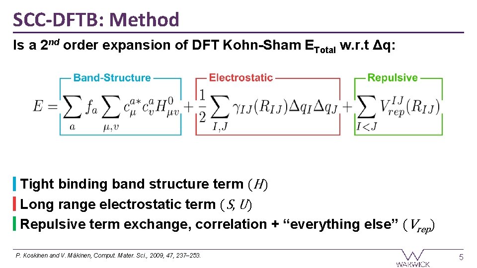 Machine Learning Augmented Density Functional Tight Binding Theory