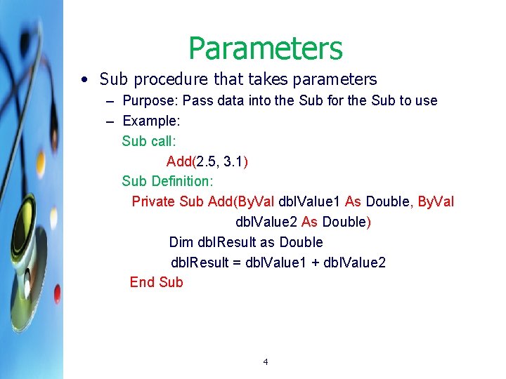 CSCI N 331 VB NET Programming 6 b