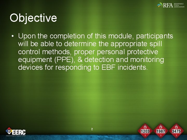 Module 6 Health and Safety Considerations for EthanolBlended
